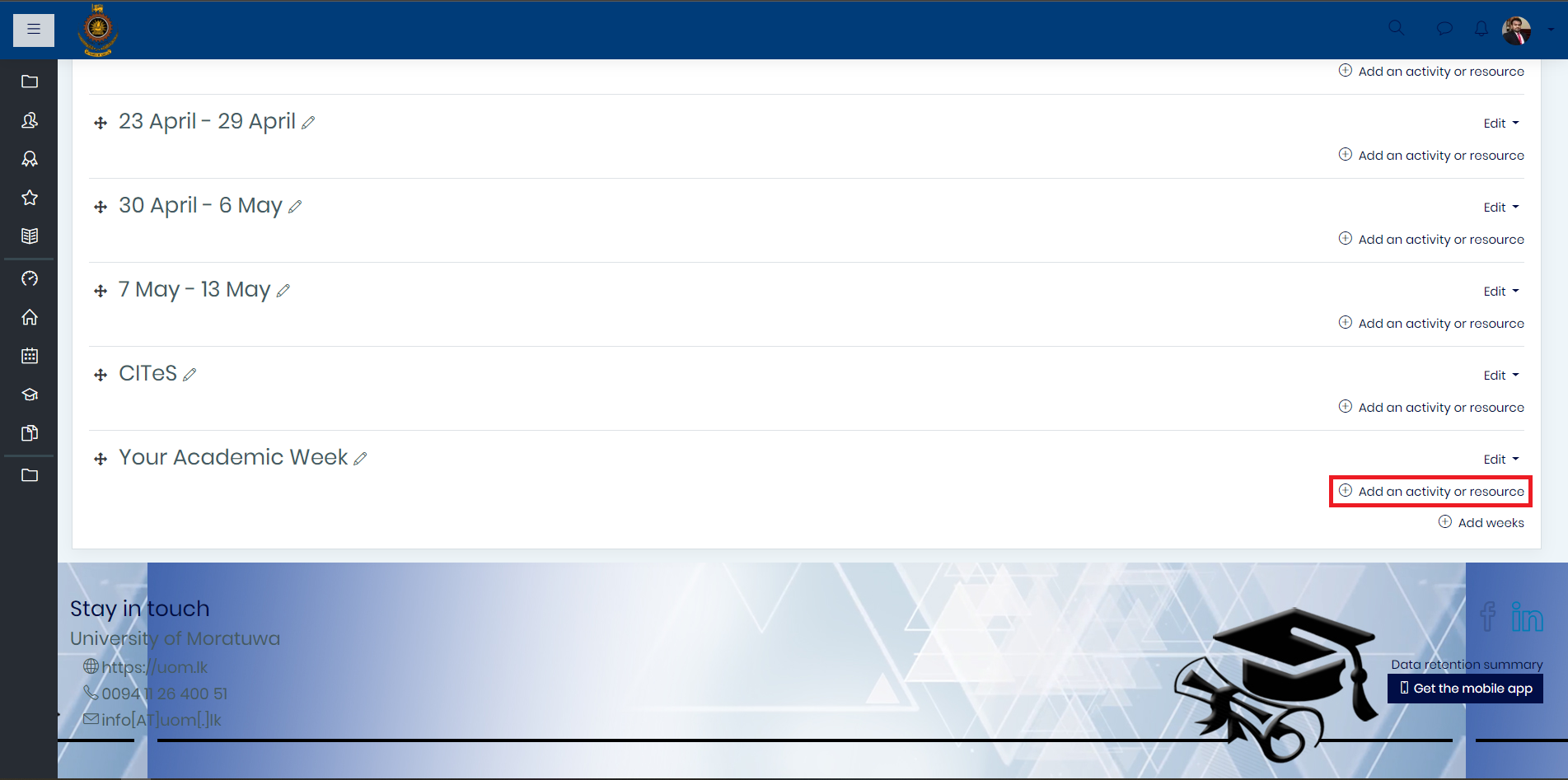 How to create a ZOOM Meeting in Moodle | University of Moratuwa